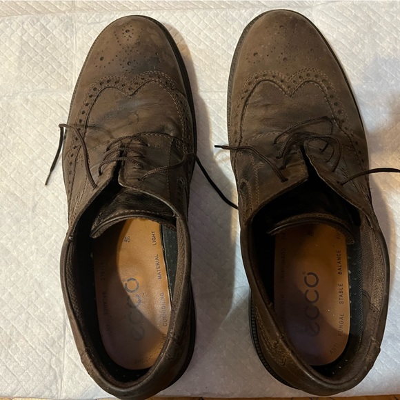 Ecco | Shoes | Ecco Shock Point Cushioning Detailed Oxford Shoe | Poshmark